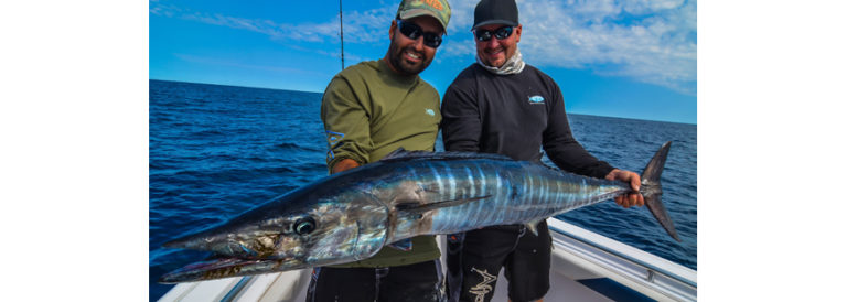 Captains DeFusco and Sprengle of East Coast Charters with a wahoo they ...
